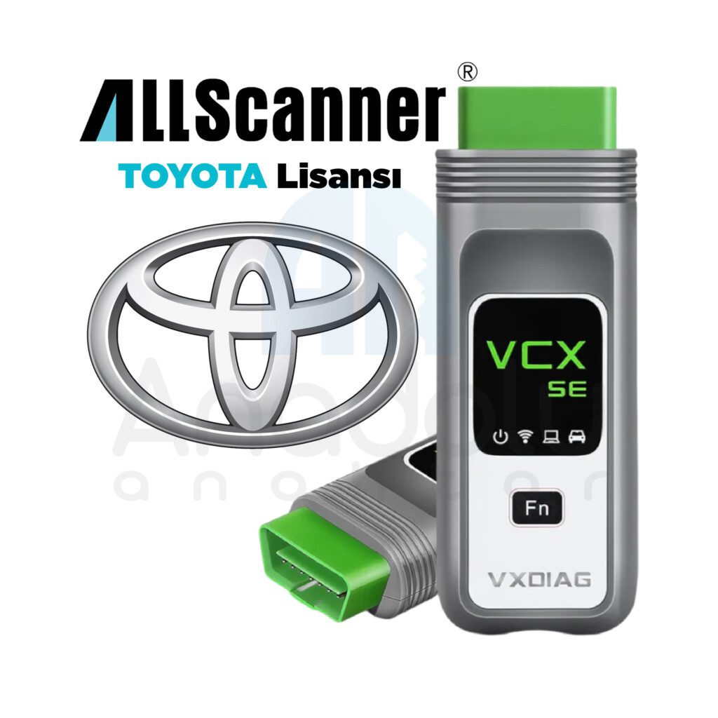 8314 | All Scanner Toyota Lisansları için VCX SE Diagnostik Tool ...